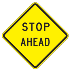 NW3-1A Stop Ahead : Newman Signs