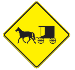 W11-14 Horse-Drawn Vehicle Crossing : Newman Signs