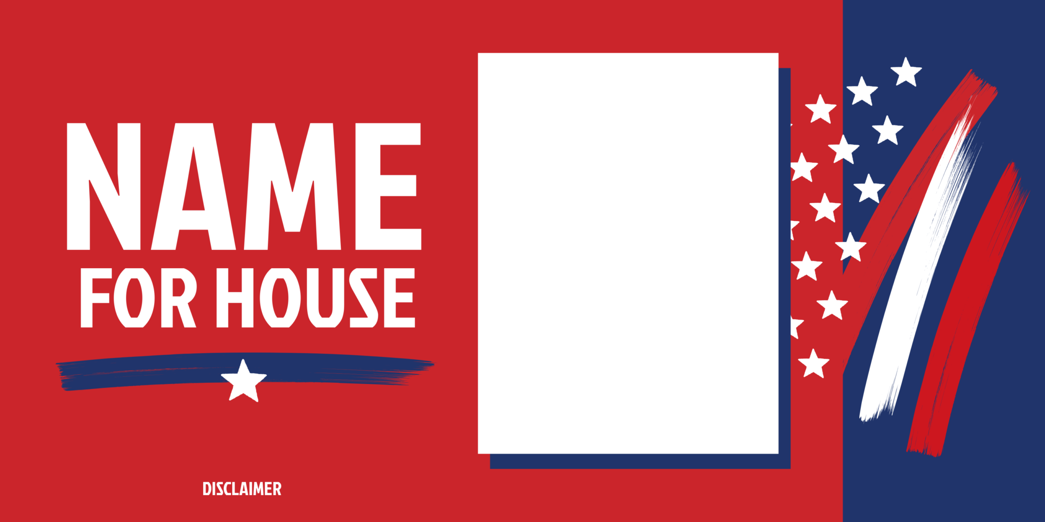 Political – Design 4 with Photo – Banner : Newman Signs