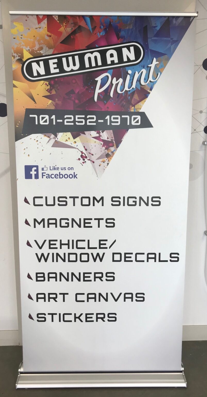 Retractable Banner : Newman Signs