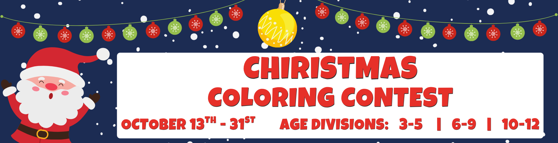 Christmas Coloring Contest : Newman Signs